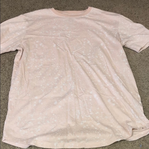 Five Point Industry | Tops | Pink Shirt W Paint Splattered On It | Poshmark